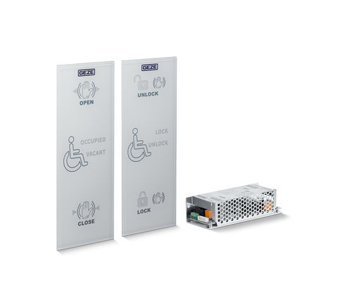 M 238-M WC and nappy changing room push button set (expanded) | GEZE